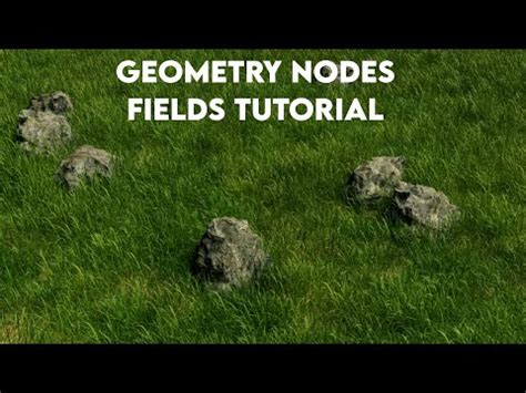 Blender Tutorial Geometry Nodes Fields Blender 3 0 Tutorial Grassfield