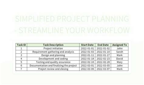 Efficient Project Planning Techniques To Enhance Workflow Excel Template Free Download Pikbest