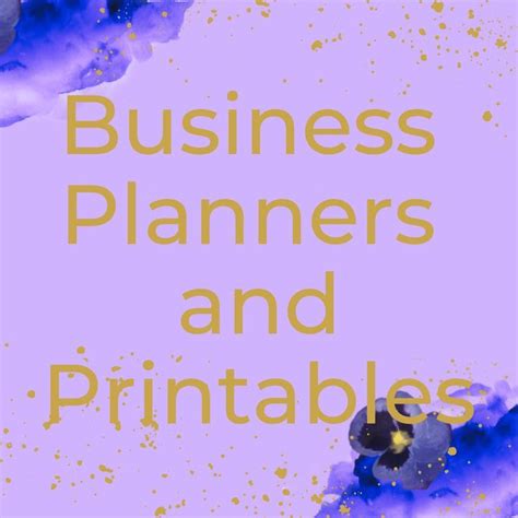 Business Planners And Printables Business Planner Printables Business