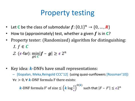 Ppt Learning And Testing Submodular Functions Powerpoint Presentation Id
