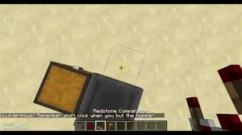How To Activate Redstone With Hopper Redstone Tutorials Youtube