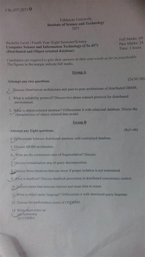 8th Sem Old Questions II Bsc CSIT Blog
