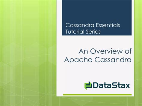An Overview Of Apache Cassandra Pptx An Overview Of Apache Cassandra Pptx