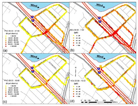 Spatial Distribution Of Particle Number Concentration 71000 Nm A