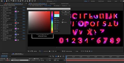 Neon Free Animated Text Typeface 36 Free Motion Graphic Elements
