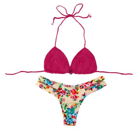Sexy Women Bikinis Set Special Design Lady Female Floral Printed