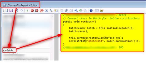 Ax D365fo “sales Tax Payments” Procedure Taxreport Execution In Batch Mode In Ax 2012