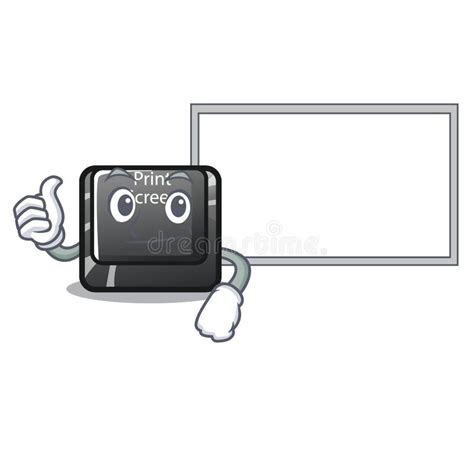 Thumbs Up Button F10 On A Keyboard Character Stock Vector Illustration Of Good Character