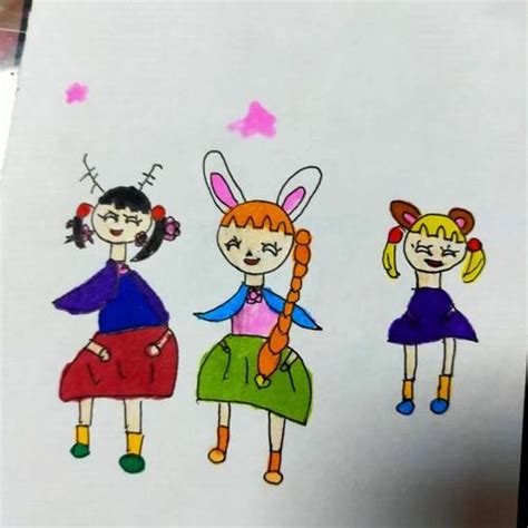 小学生认真做操简笔画 简笔画图片大全 普车都