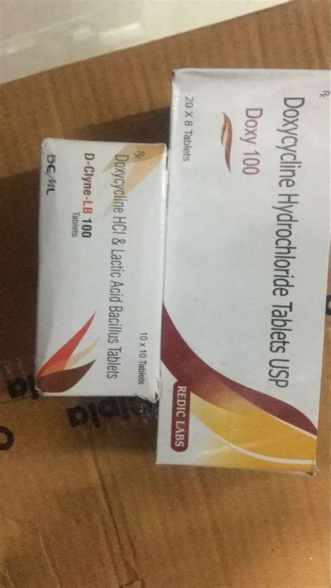 100mg Doxycycline Hydrochloride Tablet At ₹ 35 Stripe In Surat Id 23915800533