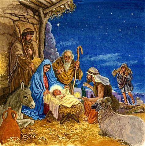 Banco De Imágenes Gratis Nacimiento De Jesús Representación Con María Y José En El Pesebre
