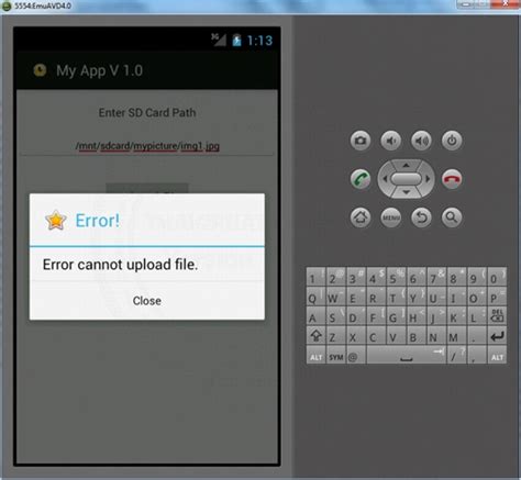 android upload send file to web server website
