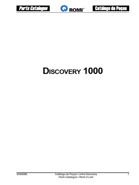 Manual Peças Romi D1000 Pdf