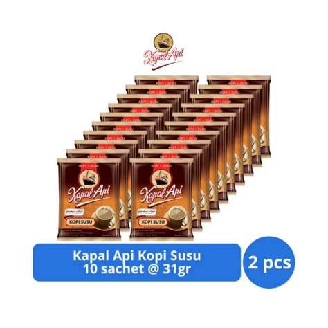 Jual Kapal Api Kopi Susu 10s 31gr X 2 Pcs Shopee Indonesia