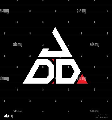 JDD Triangle Letter Logo Design With Triangle Shape JDD Triangle Logo Design Monogram JDD