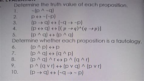Answered Determine The Truth Value Of Each Bartleby