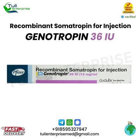 Genotropin Somatropin Recombinant Injection At Rs 1400box In New Delhi