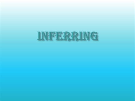 Inferring Power Point