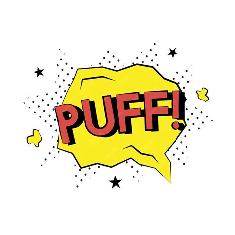 Free Vector Puff Comic Style