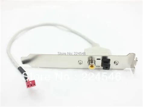 Gigabyte SPDIF OUT Optical And RCA Out Plate Cable Bracket Coaxial Digital Audio Output For
