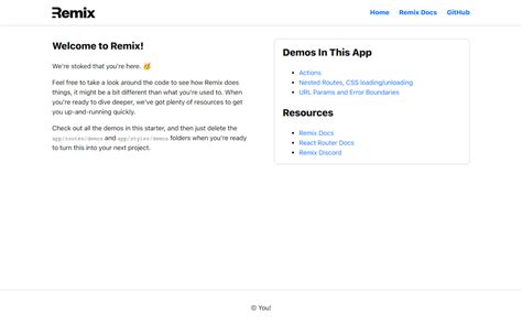 find your remix templates vercel