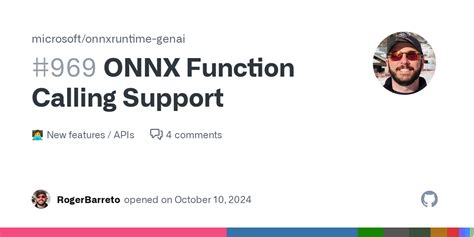 Onnx Function Calling Support · Microsoft Onnxruntime Genai · Discussion 969 · Github