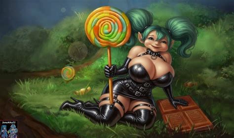 Rule 34 Ai Edit Ai Generated Bdsm Outfit Big Breasts League Of