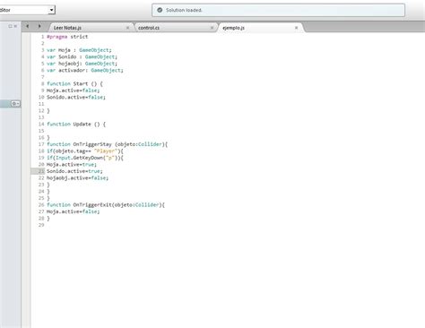 Leer Nota Unity Basico