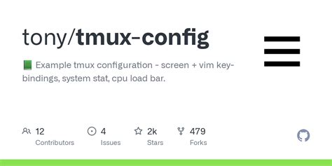 Github Tonytmux Config Greenbook Example Tmux Configuration