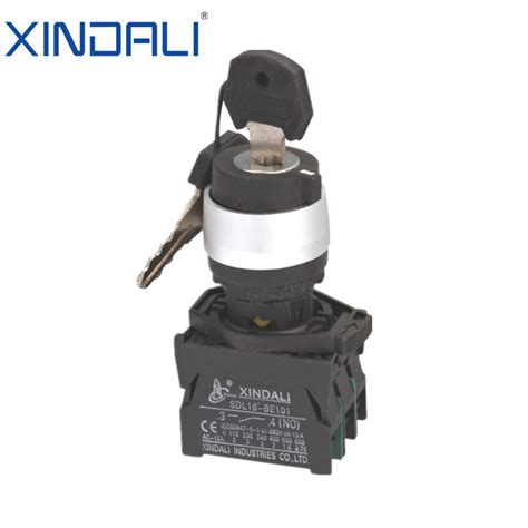 xdl21 bg33 factory metal spring return 2 position key selector push button switch new push