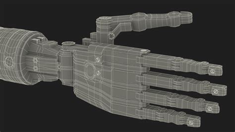 Bionic Arm With Elbow Deka Rigged 3d Model 69 Max Free3d