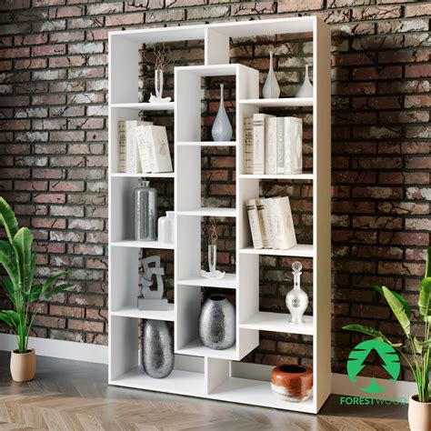 Полиця для книг офісний стелаж на 14 комірок Стелаж для будинку ДСП продаж ціна у Києві