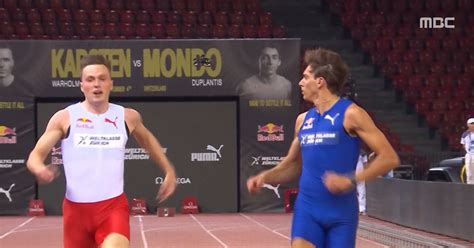 [스포츠 영상] 장대높이뛰기가 허들을 이겼다