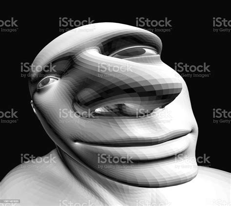 재미있는 캐리커처 아바타 또는 인쇄를 위한 창의적인 디자인 포스터 엽서 또는 배너로 사용할 수 있습니다 3d 벡터 그림입니다 밈에 대한 스톡 벡터 아트 및 기타 이미지