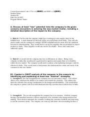 D081 Task 2 Docx Course Assessment Code C714 V 4 NNM2 And D081 V 4 QBM2 Babe Name Babe