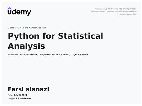 فارس علي العنزي on linkedin learningjourney python statistics
