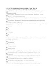 GCSS Army Maintenance Overview Test 2 GCSS Army Maintenance Overview Test 2 1 Which Of The