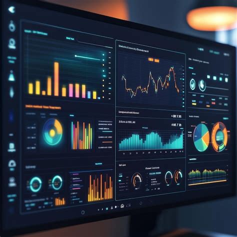 An Energy Management Dashboard Displaying Realtime Energy Consumption And Efficiency Metrics
