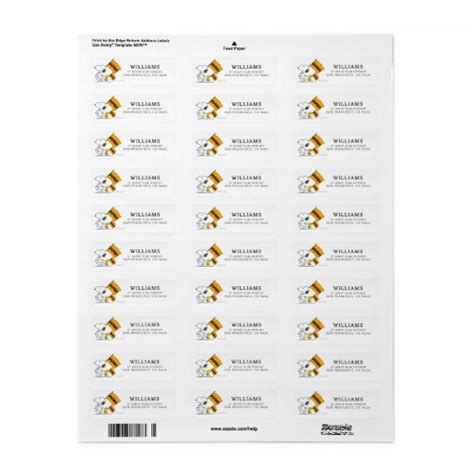 Peanuts Snoopy And Woodstock Flags Label Zazzle