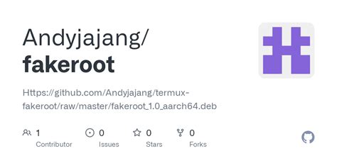github andyjajang fakeroot andyjajang termux