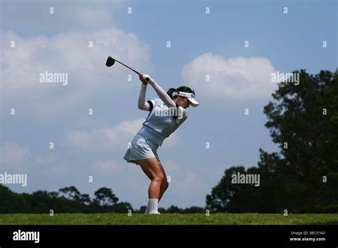 Ina Yoon Of South Korea Hits On The Sixth Hole During The First Round