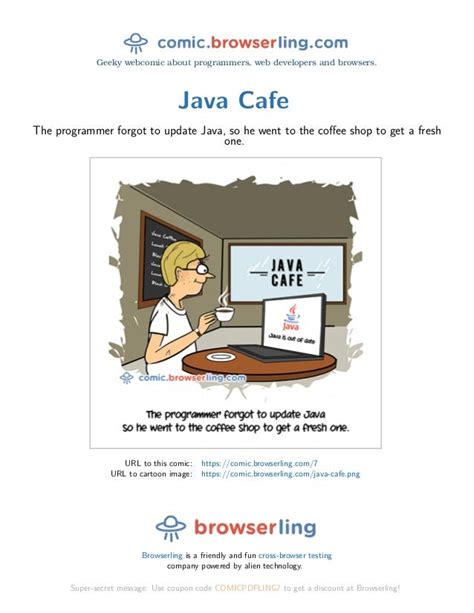 Java Cafe Programmer Jokes Cartoons And Comics