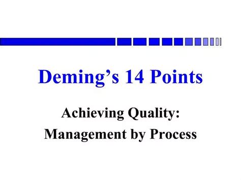Ppt Deming S 14 Points Powerpoint Presentation Free Download Id