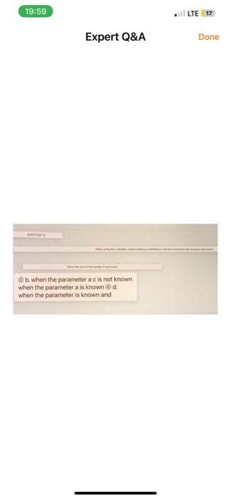 B When The Parameter A C Is Not Known When The Chegg
