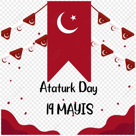 빨간색 간단한 일러스트 터키 Ataturk 기념일공화국터키어 Png 일러스트 무료 다운로드 Lovepik