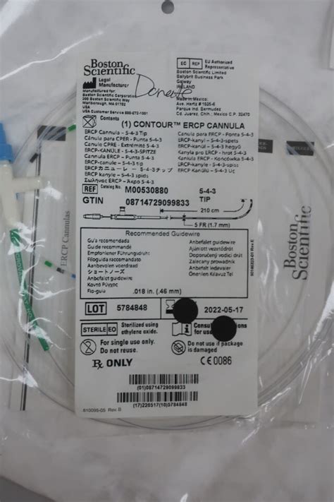New Boston Scientific Ercp Cannula 5 4 3 Tip Ercp Cannula 5 4 3