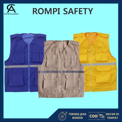 Jual Rompi Proyek Rompi Safety Rompi Tambang Rompi Kain Rompi