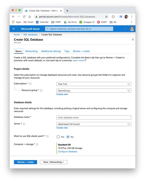 Creating And Connecting To Mssql Database On Azure With Delphi C
