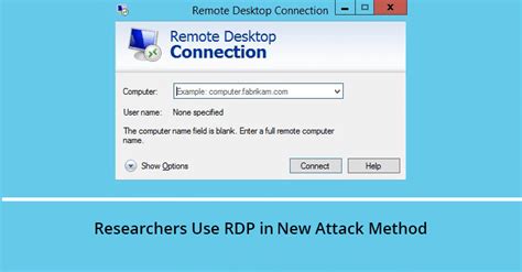 a new method that let hackers to run malicious code via rdp