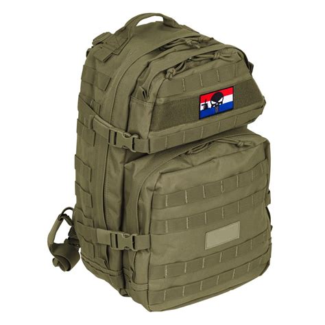 ᐉ Набір шевронів на липучці Череп Карателя на прапорі Нідерландів 5х8 см 2 шт 25100 • Краща